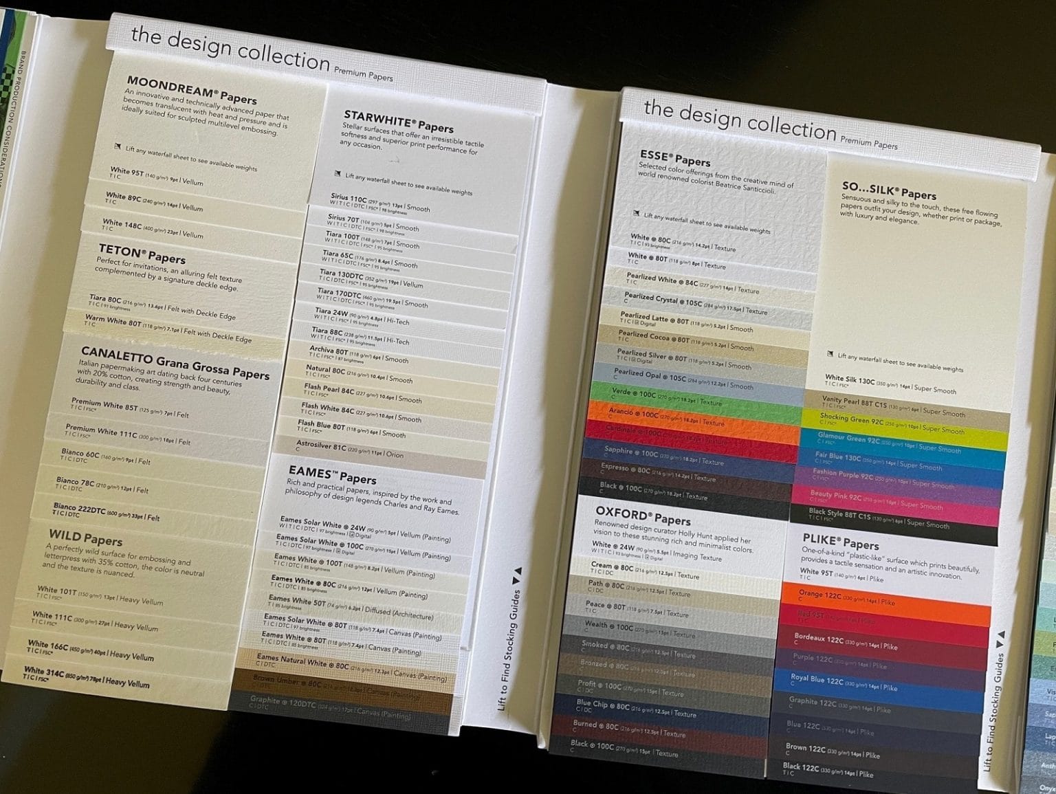 Colored Paper and Texture for Luxury Print Marketing